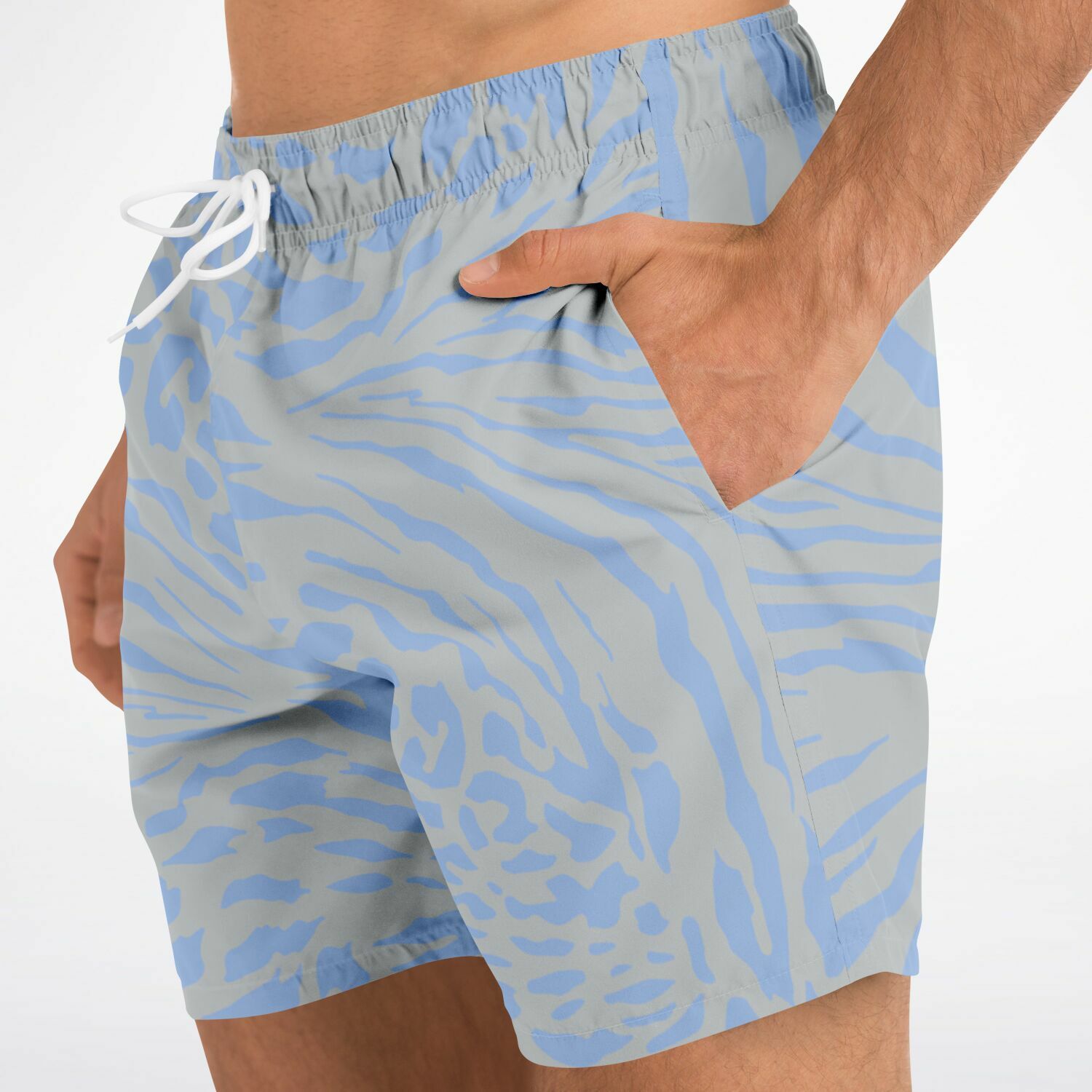 Blue Slate Safari Men’s Animal Print Swim Trunks – Harlow & Lloyd