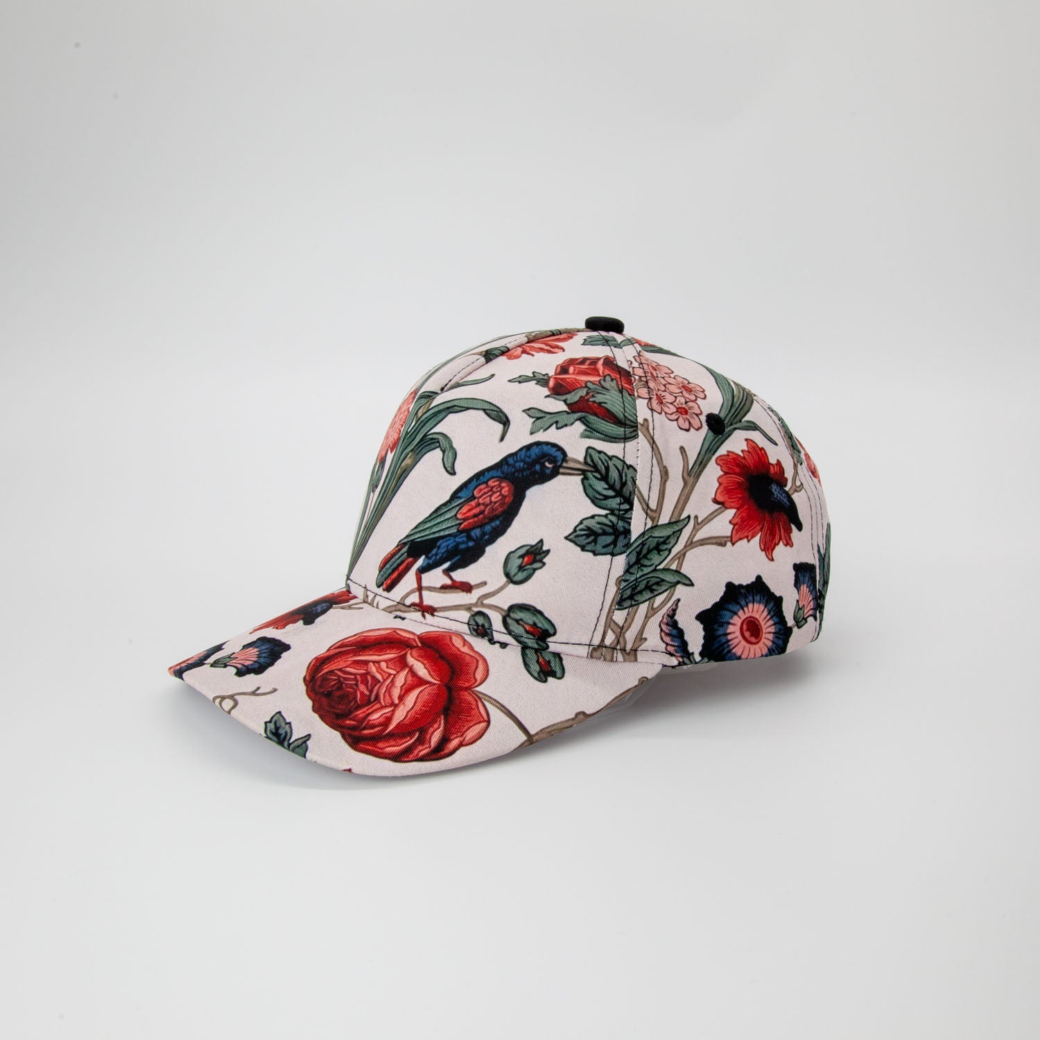 Bird on the Vine Snapback Cap Floral Cap with Flowers Cream – Harlow ...