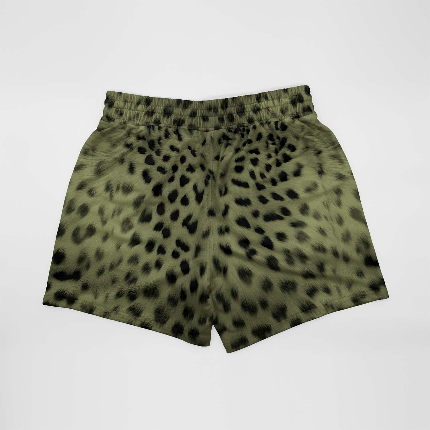 Men’s Mid-Length Athletic Shorts – Forest Cheetah Print – Harlow & Lloyd