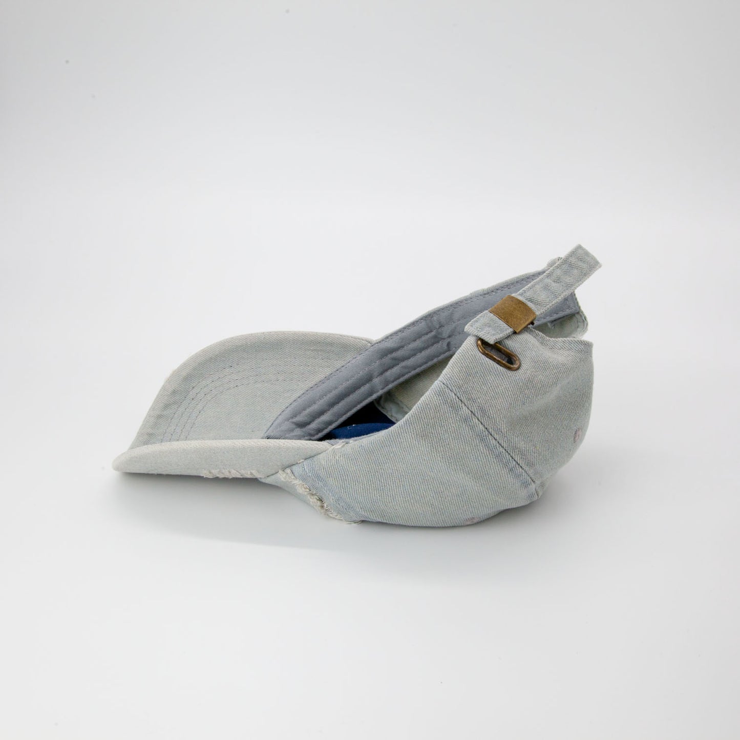 Logan Distressed Denim Cap in Light Blue – Harlow & Lloyd