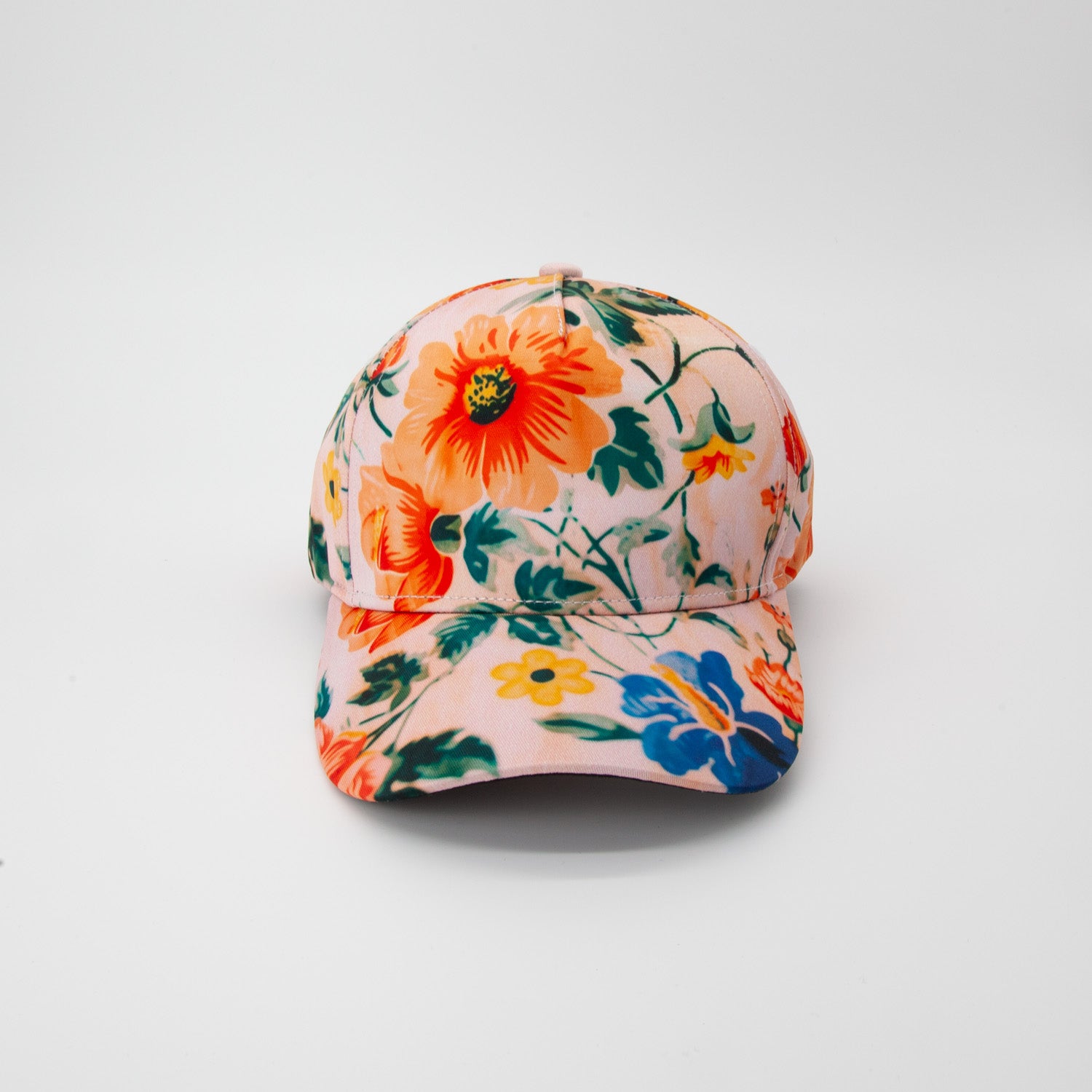 Peach Flowers Snapback Cap Floral Cap Summer Orange – Harlow & Lloyd