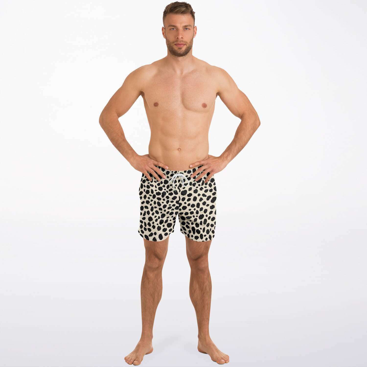Cheetah Print Swim Shorts - Mens Swimwear Animal Print – Harlow & Lloyd