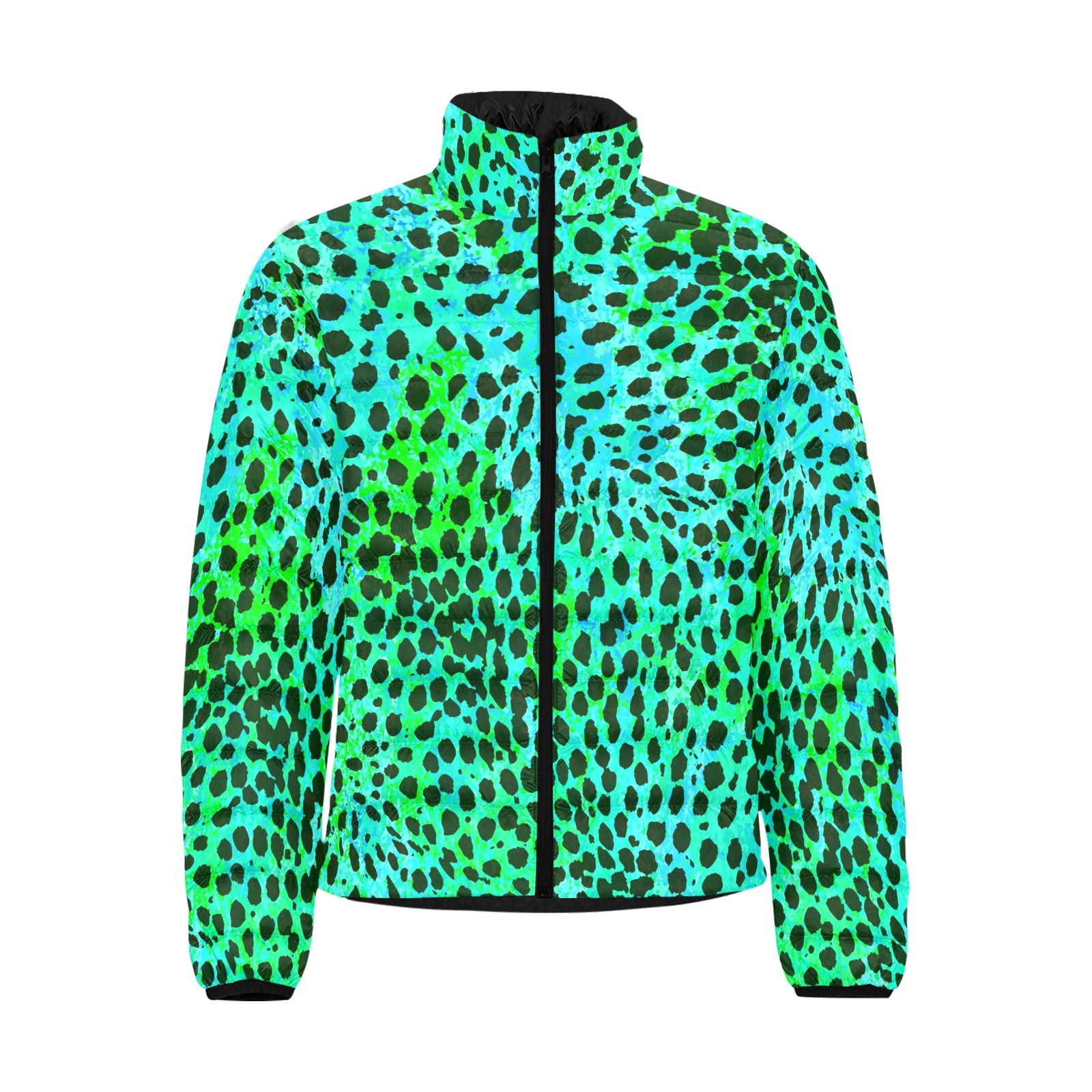 Neon Green Leopard Print Lightweight Puffer Jacket – Harlow & Lloyd